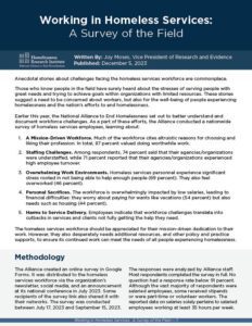 Working in Homeless Services: A Survey of the Field - National Alliance ...